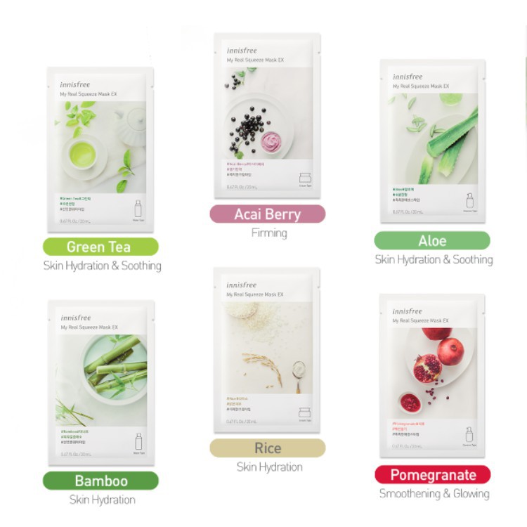 Innisfree My Real Squeeze Mask - Ginseng (20ml) | Shopee Malaysia