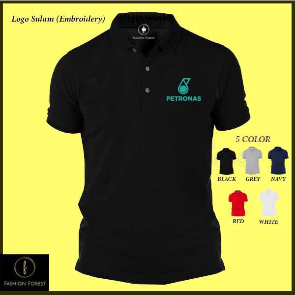 Polo T-Shirt Classic Petronas Carigali Oil & Gas Malaysia Racing Sport ...