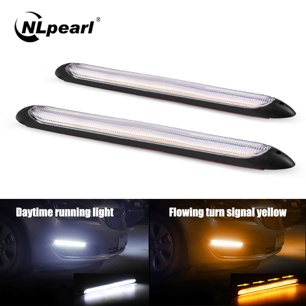 【Big Sale】 NLpearl 1pair 12V Daytime Running Light DRL Led Strip Bright ...