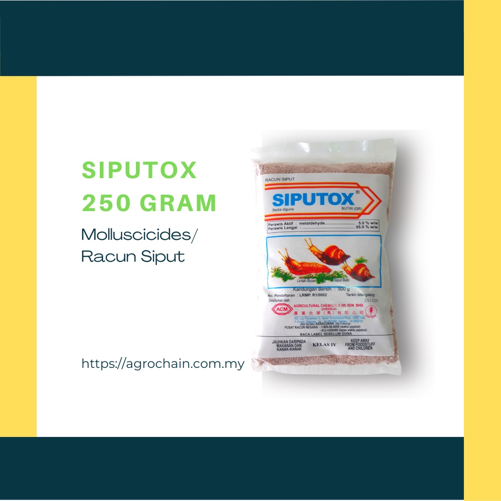 ACM - SIPUTOX 250 GRAM (RACUN SIPUT/蜗牛药/MOLLUSCICIDES)mengwal siput 蜗牛药 ...