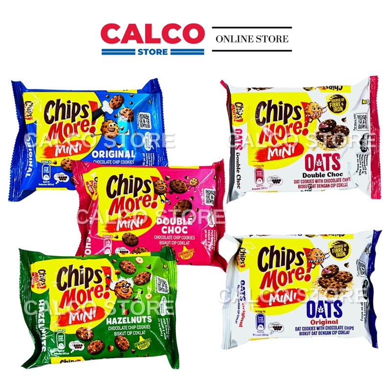 Chips More! Mini Original/Double Choc/Hazelnut/Oat Original/Oat Double ...