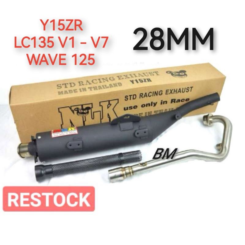 Y15ZR LC135V1-V7 W125 NLK STD RACING EXHAUST PIPE 28MM | Shopee Malaysia