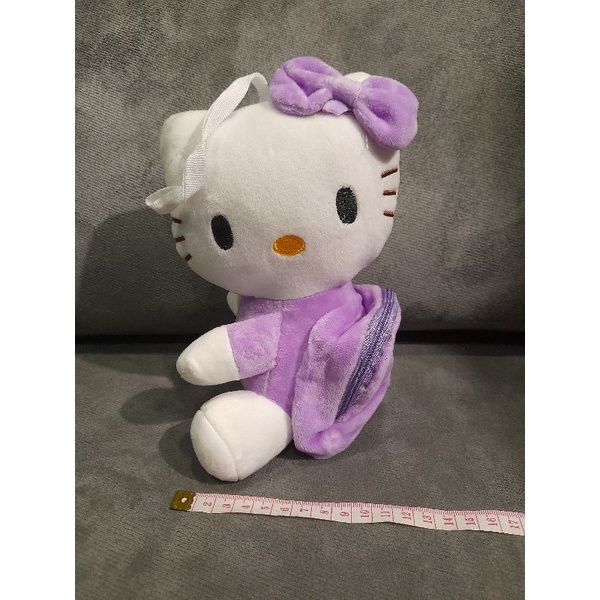 cute hello kitty with mini backpack (purple) - preloved | Shopee Malaysia
