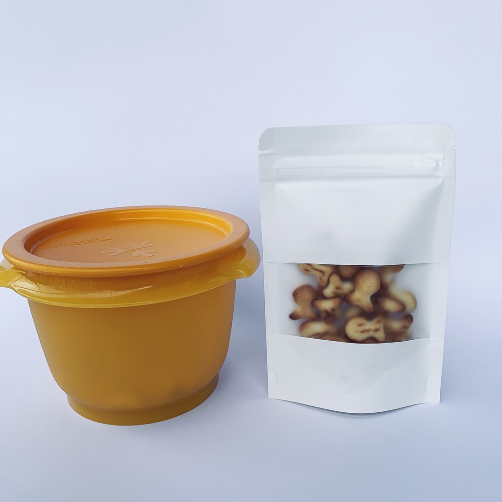 50pcs Ziplock White Kraft Parcel Paper plastik Bag - Air Tight, Bag ...