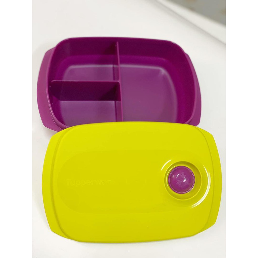 Tupperware Reheatable Divided Lunch Box (1) 1.0L | Shopee Malaysia