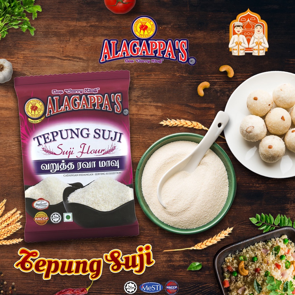Alagappa's Tepung Semolina Suji Original / Alagappa's Original Roasted ...