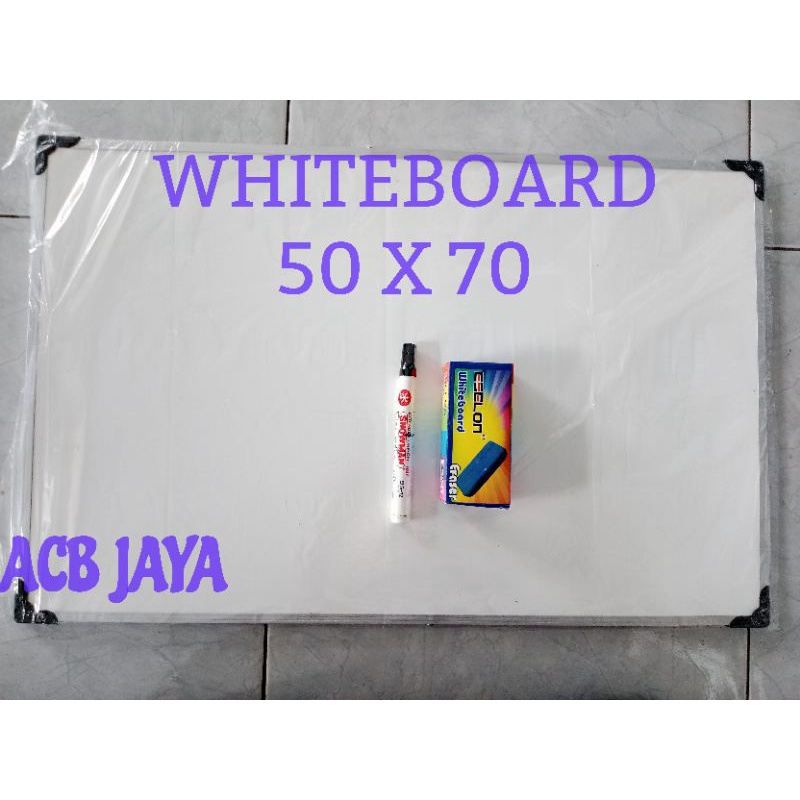 Children's Whiteboard / Whiteboard + Mini blackboard 50 x 70 cm ...
