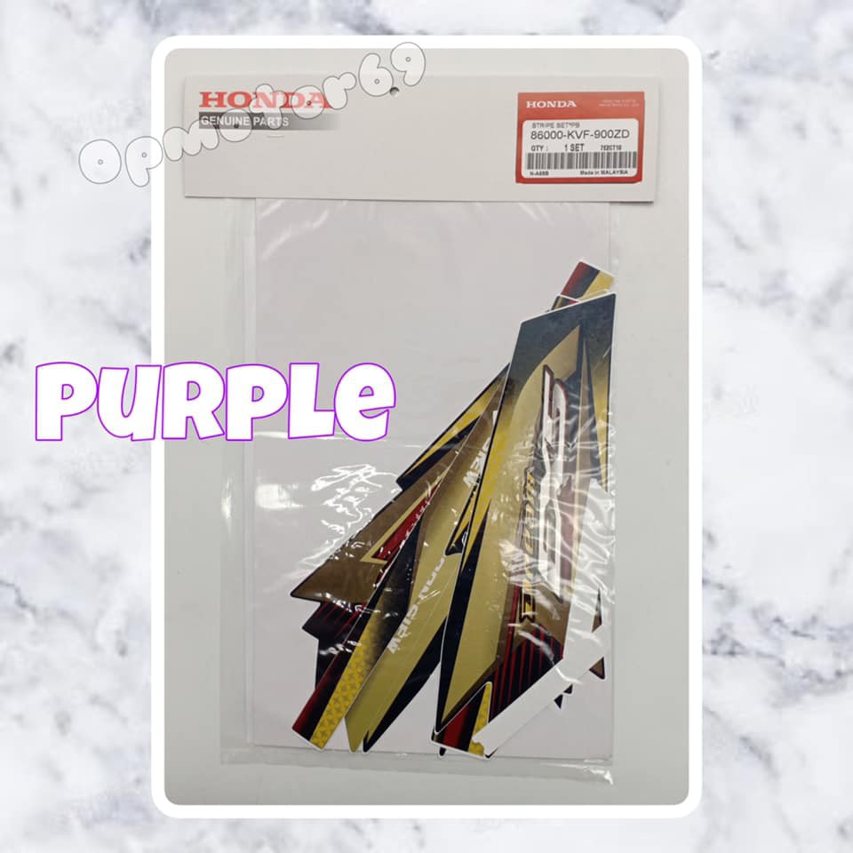 HONDA EX5 / EX5 DREAM STICKER STRIPE STAMP STIKER ORIGINAL HONDA MADE ...