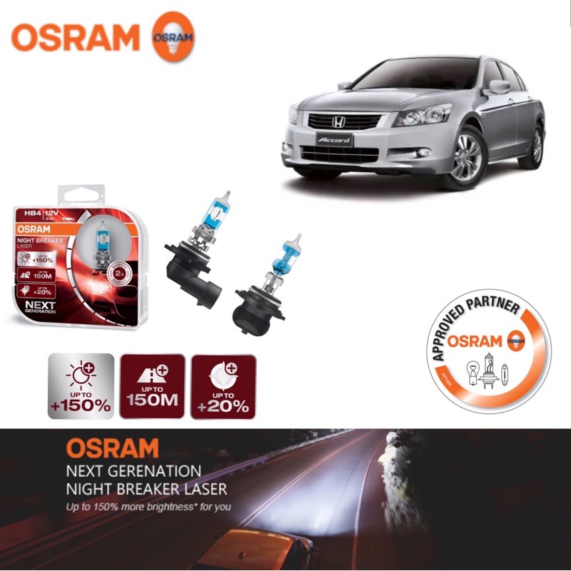 OSRAM NBL HB4 Headlight Bulb for Honda Accord TAO 8th Gen | Shopee Malaysia