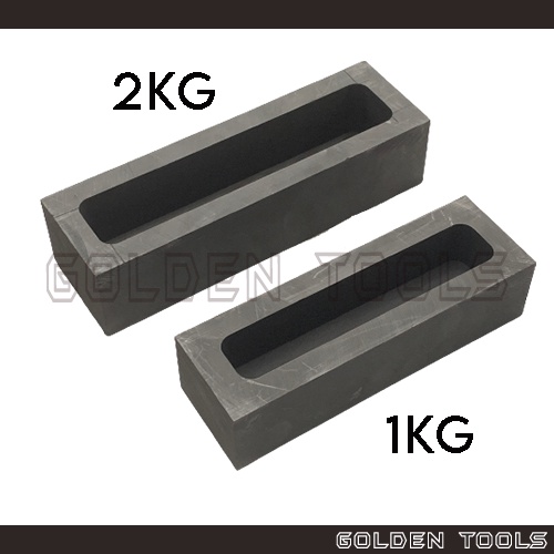 1 Kg / 2 Kg Graphite Ingot Mould Acuan Tuang Emas Perak Crucible Metal ...