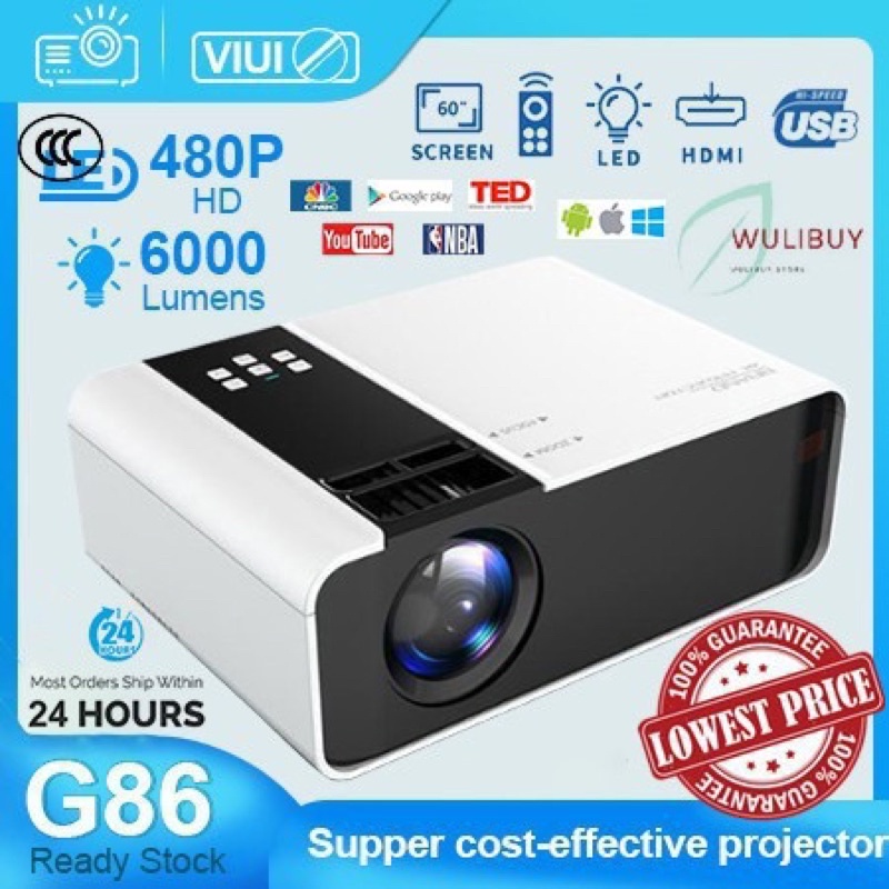 6000 lumens Android Mini Projector HD Proyector WIFI LCD Led Projector ...