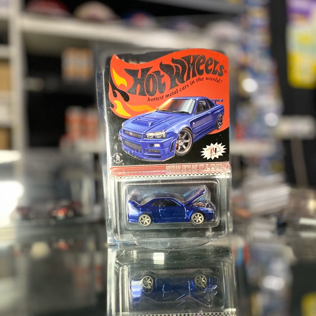Hotwheels Nissan Skyline GT-R R34 RLC blue | Shopee Malaysia
