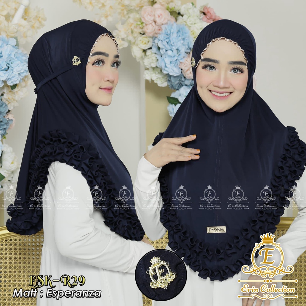Instant HIJAB DOUBLE Gothic JERSEY PREMIUM/ Instant HIJAB Wrinkle Face ...