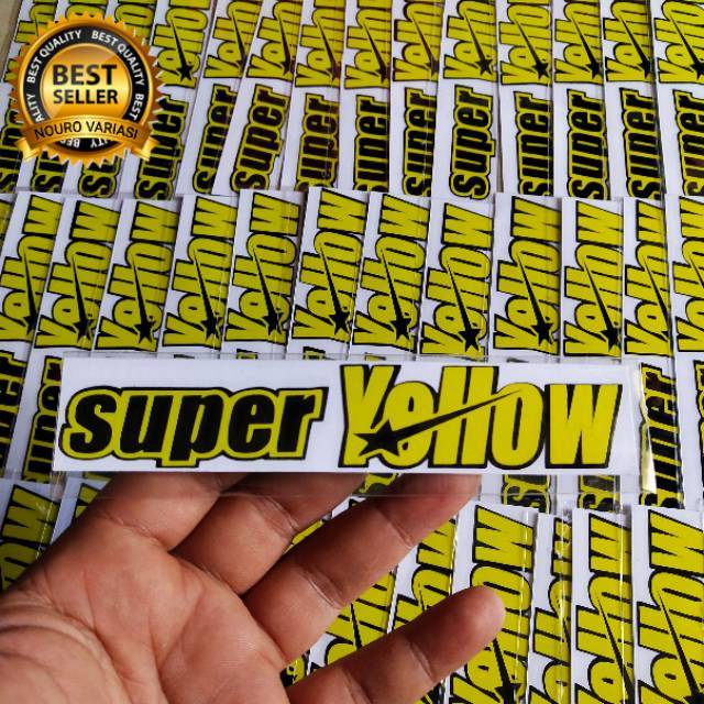 Best QUALITY SUPER YELLOW STACKED THAI CUTTING STICKER | Shopee Malaysia