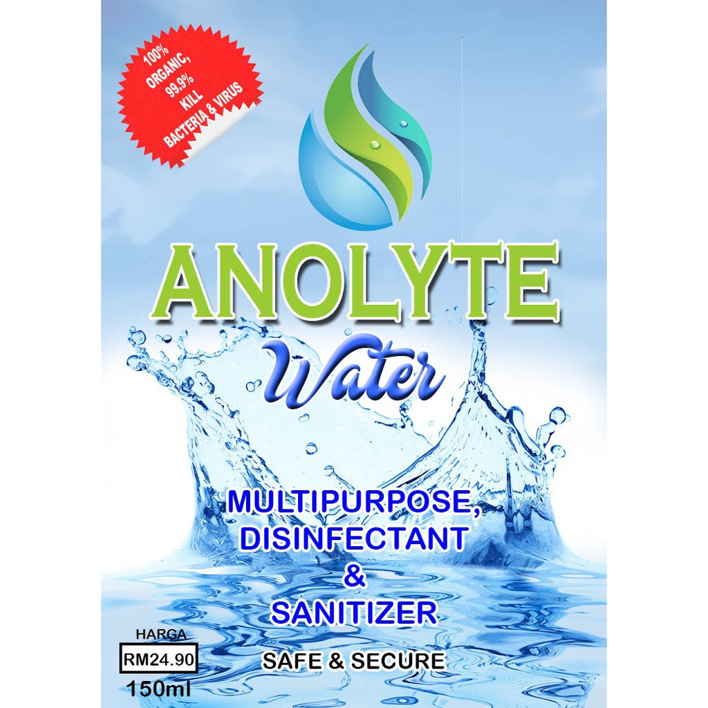 Anolyte Water : Multipurpose, Disinfectant & Sanitizer | Shopee Malaysia