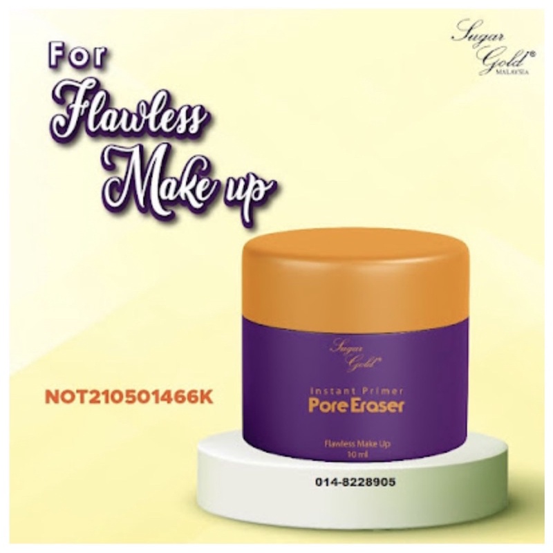 SUGAR GOLD PRIMER (INSTANT PORE ERASER) | Shopee Malaysia