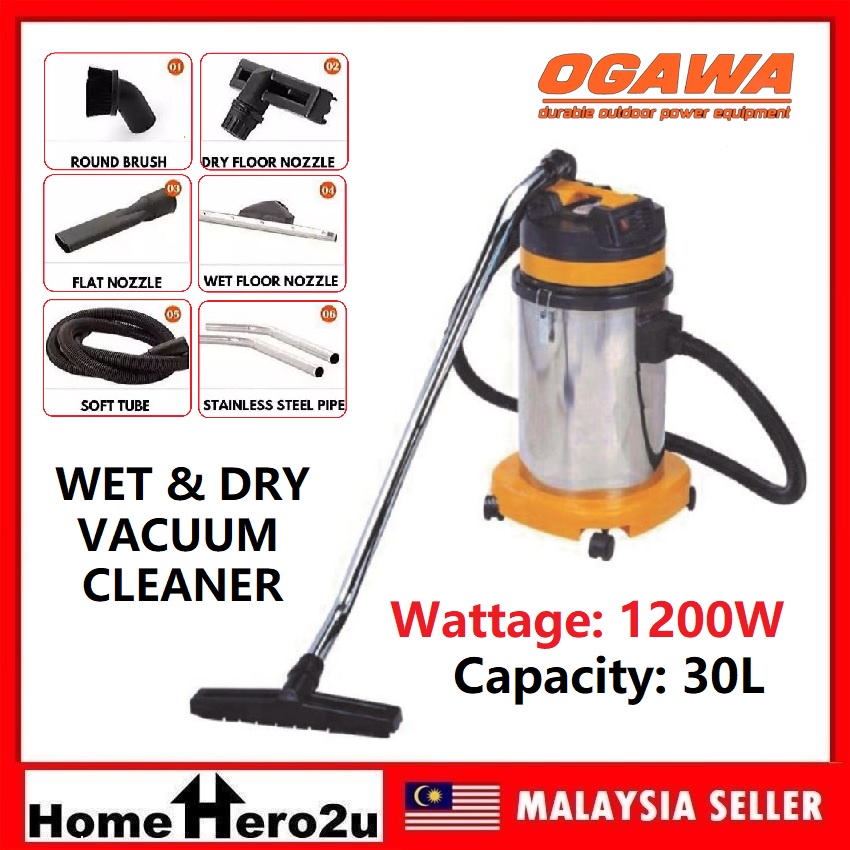 Ogawa Bf575 Stainless Steel Industrial Wet And Dry Vacuum Cleaner 30l