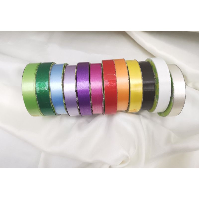 [Ready Stock]1 inch ribbon kertas/reben kertas plastik 20yards/gulung ...