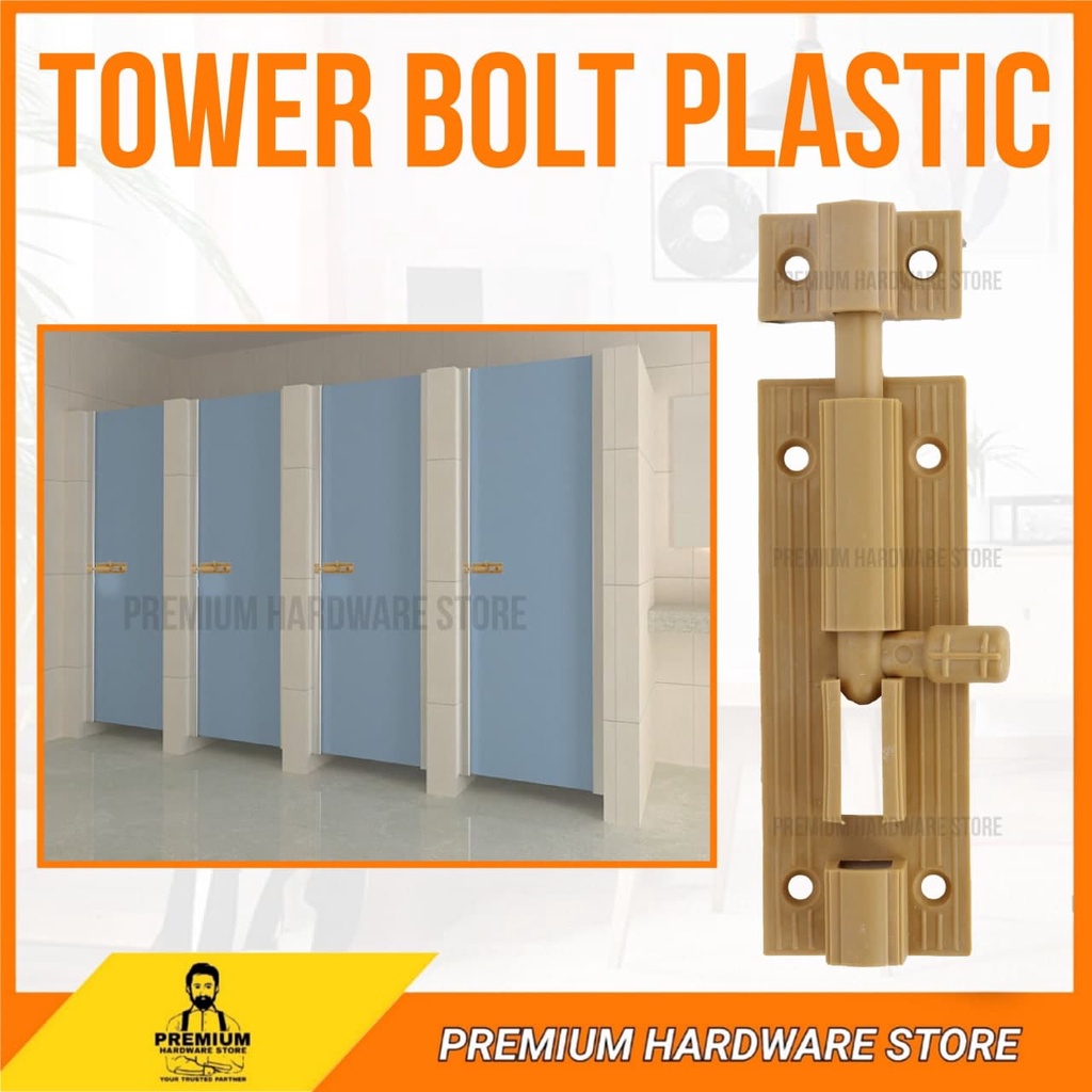 PVC DOOR LATCH PVC Bolt PVC Slug Toilet Bathroom Fitting Room Plastic ...