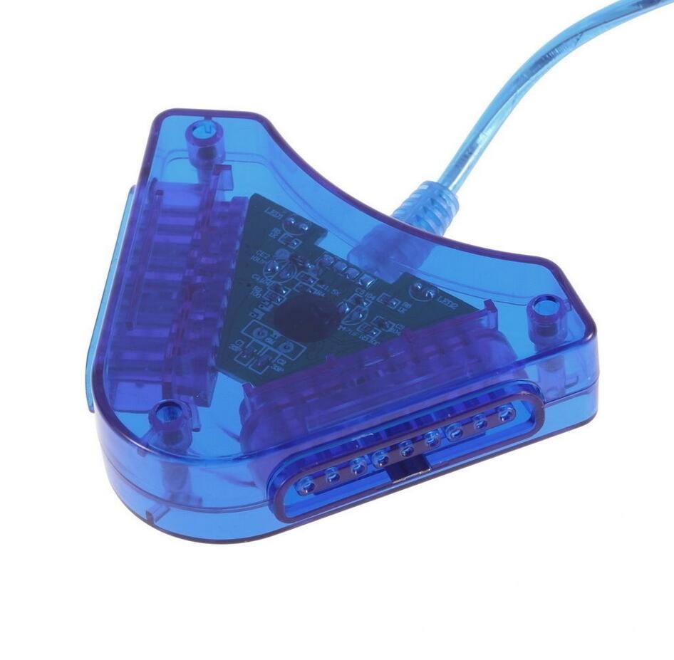 Joystick USB Dual Player Converter Adapter Cable For PS2 Gamepad Dual ...
