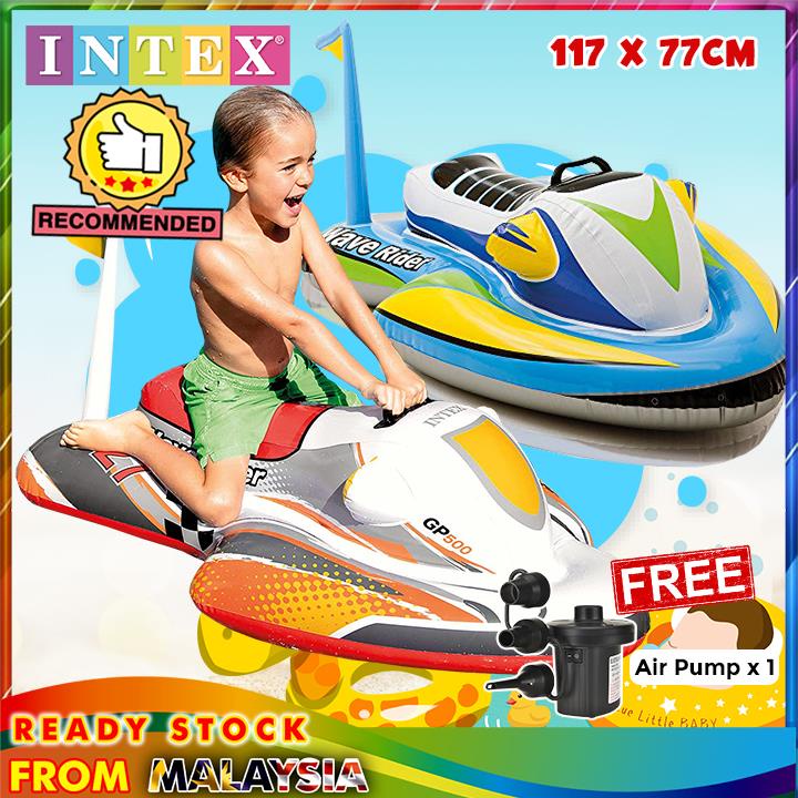 INTEX 57520 (NP22) Inflatable Wave Rider Ride-on Children Pool Toy With ...