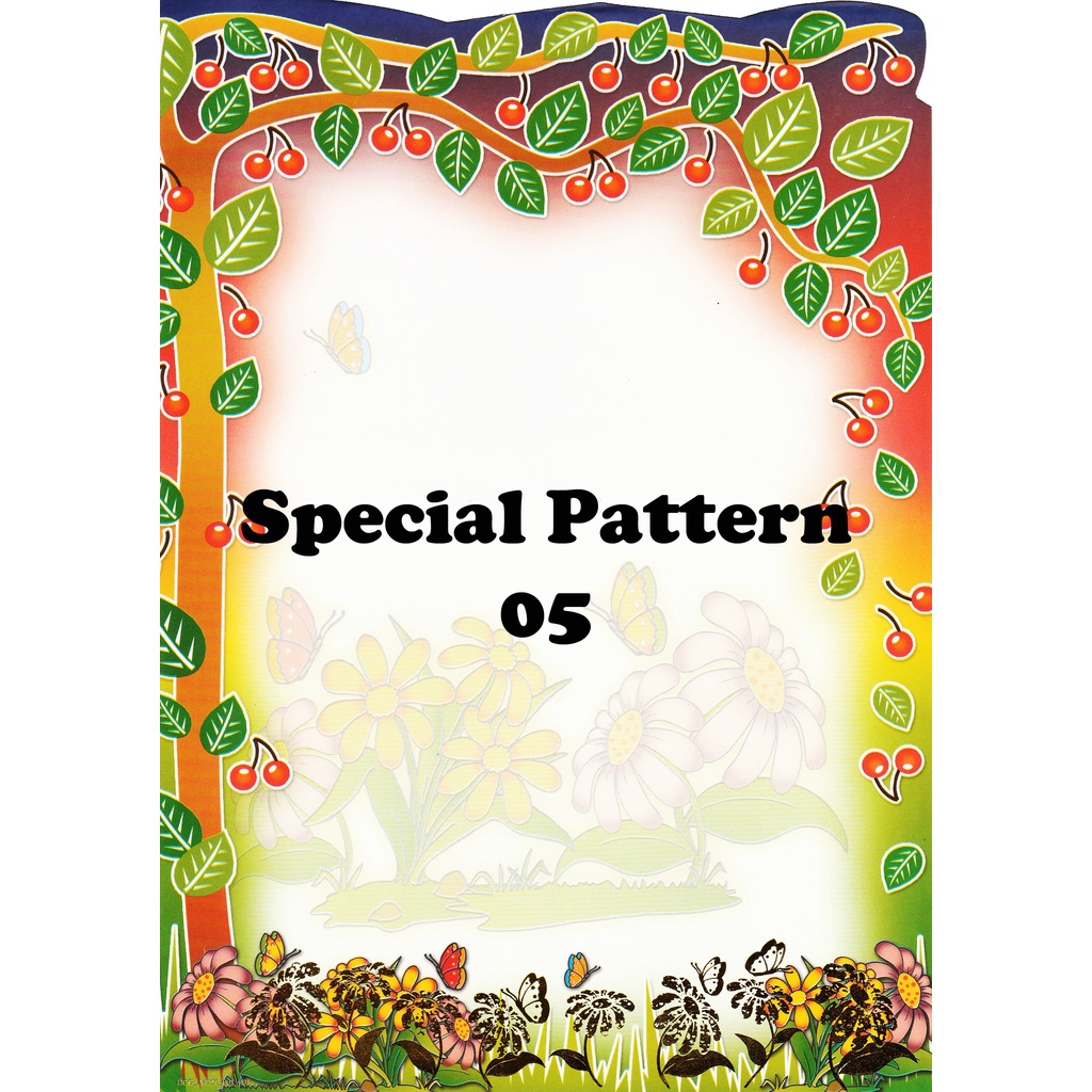 A4 Special Pattern Series Color Fancy Card Paper / Kertas Folio Binding ...