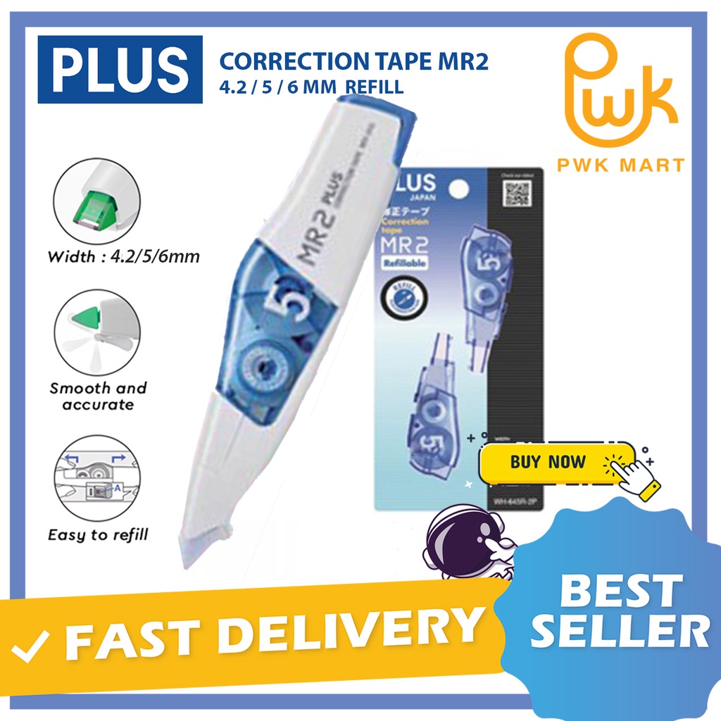 PLUS CORRECTION TAPE MR2 WH-645 *****1PC | Shopee Malaysia