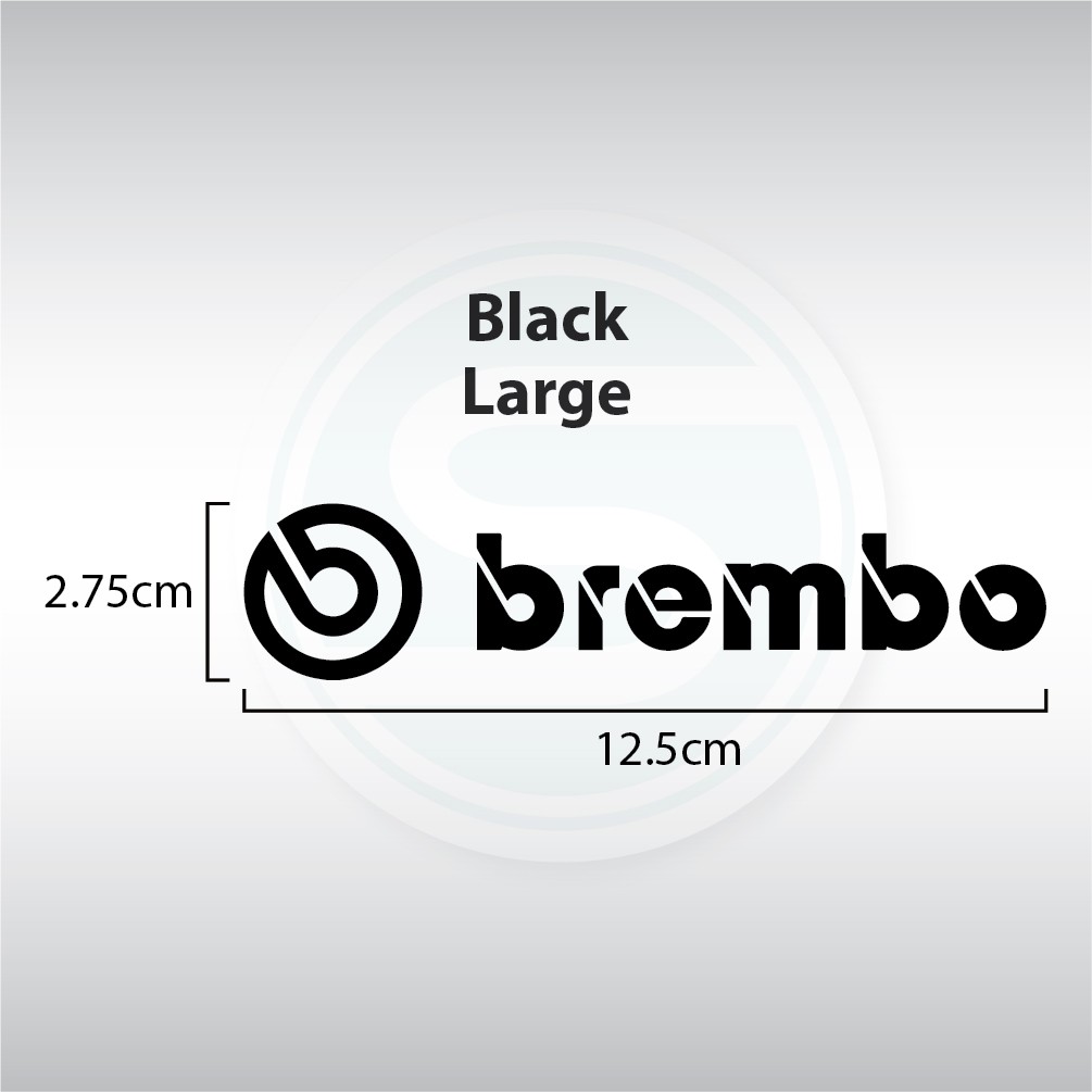 【READY STOCK】BREMBO STICKER high quality car brake caliper side window ...