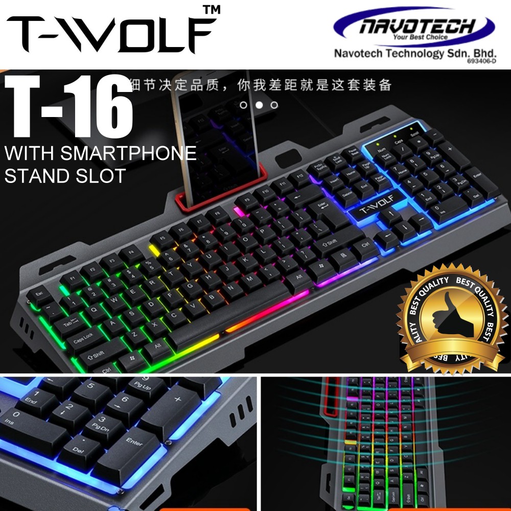 T-Wolf LED Gaming Keyboard TF200/T20/TF230/TF270 | Shopee Malaysia