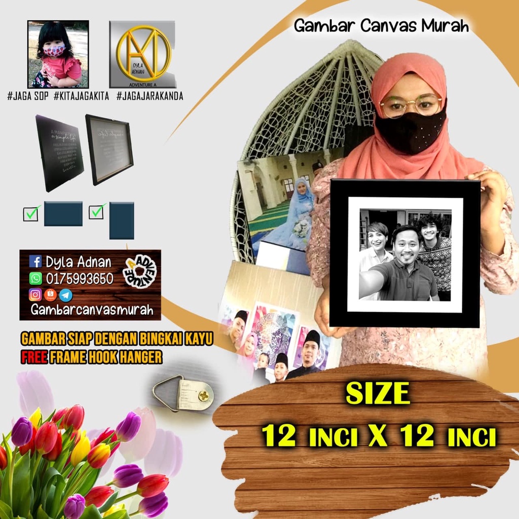Gambar Canvas Murah 🌸 Gambar Berwarna & Hitam putih 🌸 Pelbagai Saiz 🌸 ...