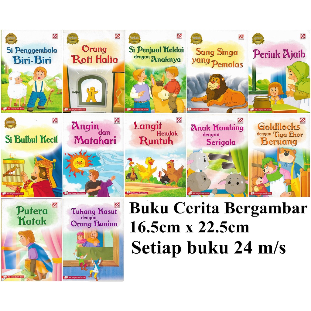 Buku Cerita Bergambar Kanak-Kanak Ya! Saya Boleh Baca Malay Story Book ...