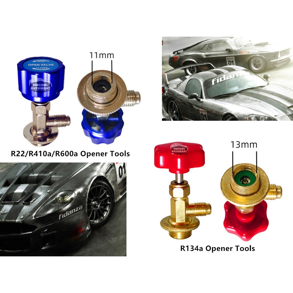 R134a R22 R12 R410a R600a Refrigerant Gas Oil Treatment Can Tap Valve ...