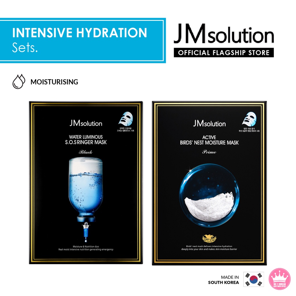 Intensive Hydration Set - Jmsolution SOS Ringer Mask (10’s) + JMsolution Bird Nest Mask (10’s ...