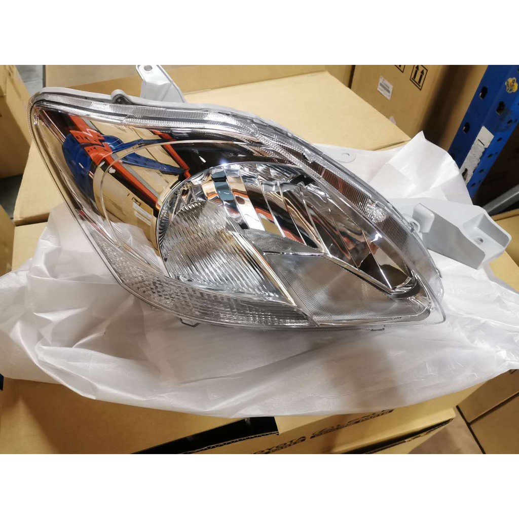 *TOYOTA ORIGINAL VIOS HEAD LAMP LAMPU DEPAN CLEAR CHROME NCP93 KOSONG ...