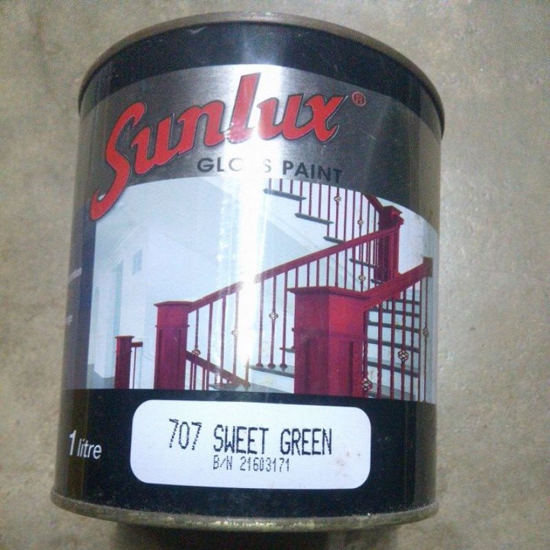 (READY STOCK) SUNLUX GLOSS PAINT/ CAT KAYU BESI/ 1L (LOWEST PRICE ...