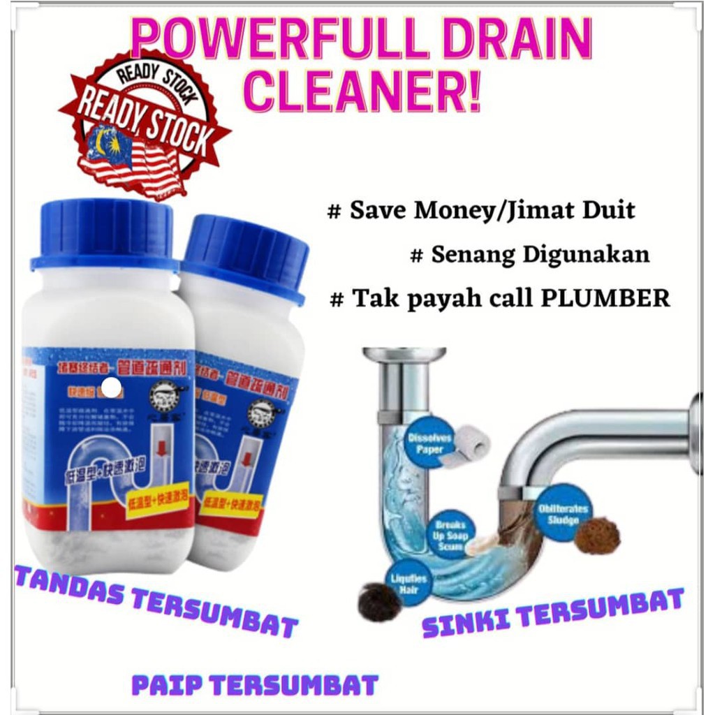 🔥READY STOCK🔥 UBAT ANTI SUMBAT UNTUK SINGKI, TANDAS DAN PAIP TERSUMBAT ...