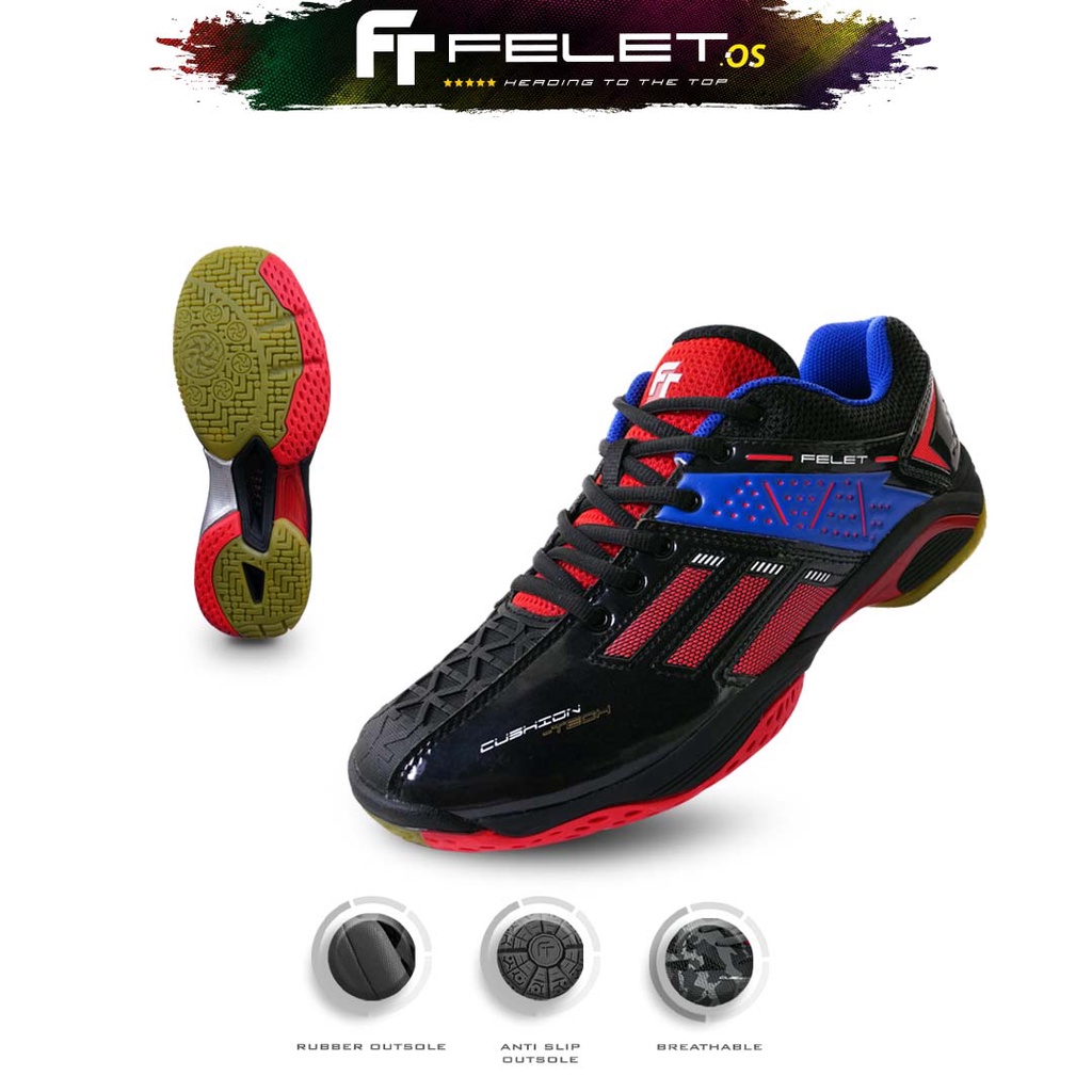 FELET NEW BS-059 PRO Series Professional Badminton Shoes - 100% ...