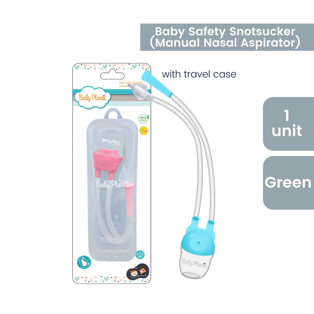 Baby Planet Baby Safety Snotsucker Manual Nasal Aspirator Baby Nose Cleaner Baby Care Shopee Malaysia