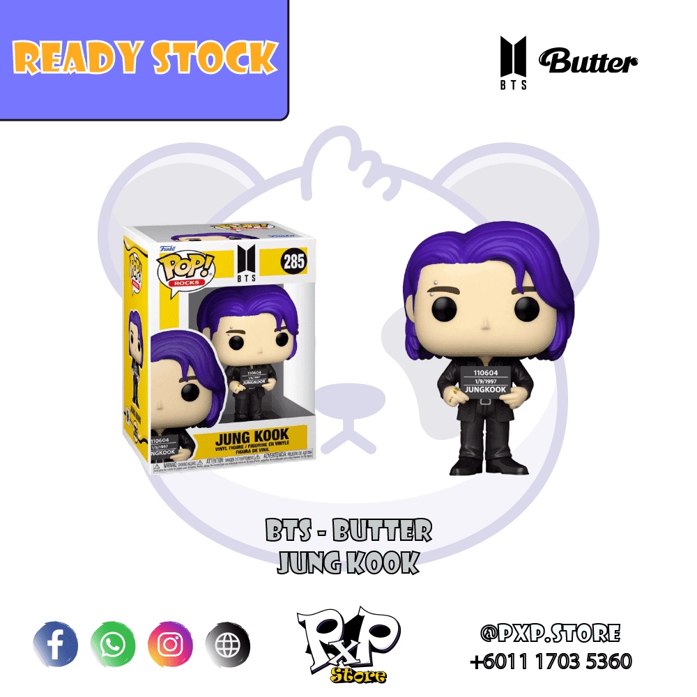 Funko Pop! BTS-Butter #285 - Jung Kook 100% Genuine | Shopee Malaysia