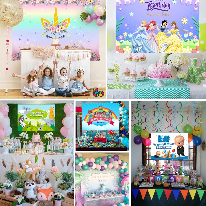 tupperware bottle Birthday Banner / Birthday Backdrop / Hari Jadi ...