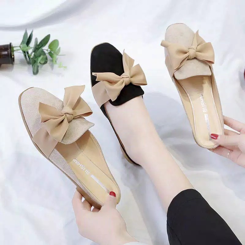 FLAT SHOES RIBBON UC03 | Shopee Malaysia