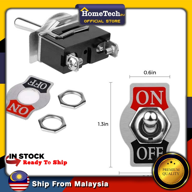 Heavy Duty Rocker Toggle Switch 15A 250V 20A 125V SPST 2 3 Pin ON/OFF ...