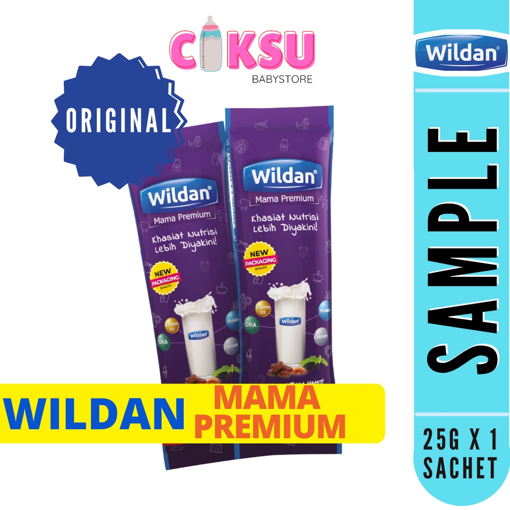 TESTER Wildan Mama Premium Original 25g x 1 sachet | Sample Susu wildan ...