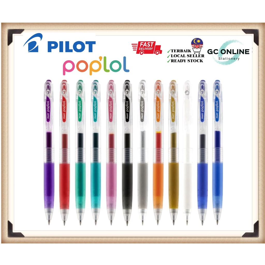 Pilot POP’LOL Gel Pen 0.5mm / 0.7mm | Shopee Malaysia