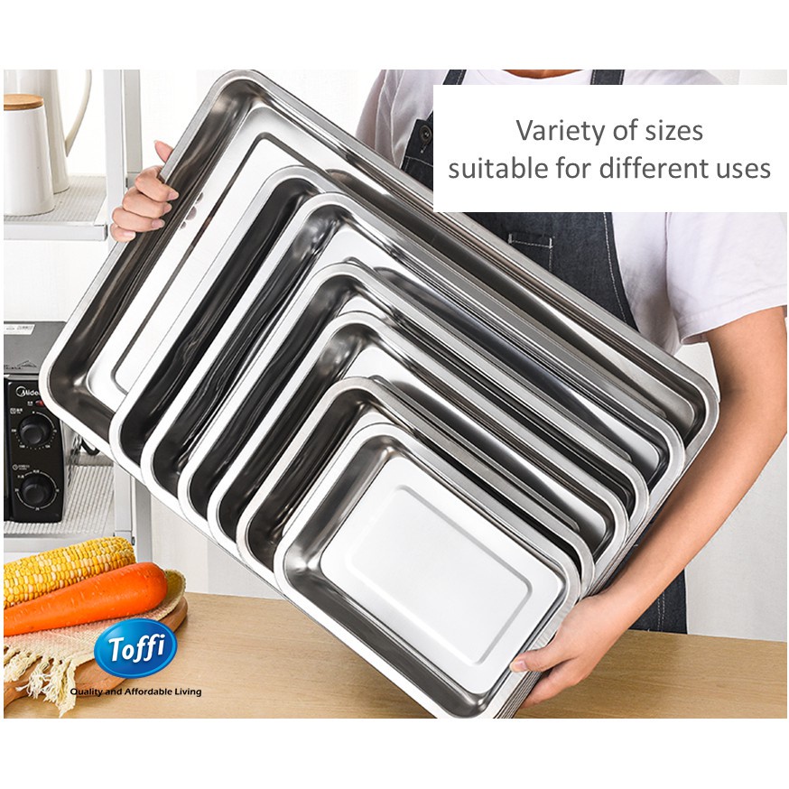 TOFFI K0400 Series Dulang Besi Keluli Tahan Karat Stainless Steel Deep ...