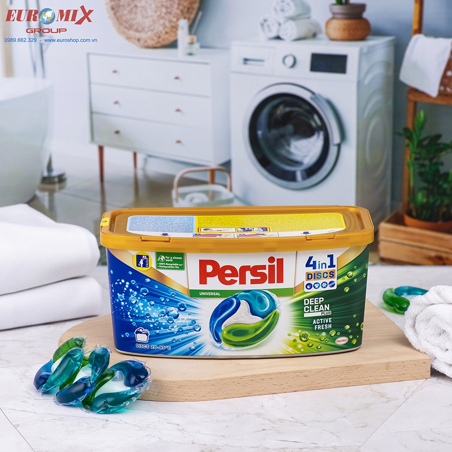 Persil Discs 4in1 Premium Laundry Detergent Tablets, Box of 44 Tablets ...