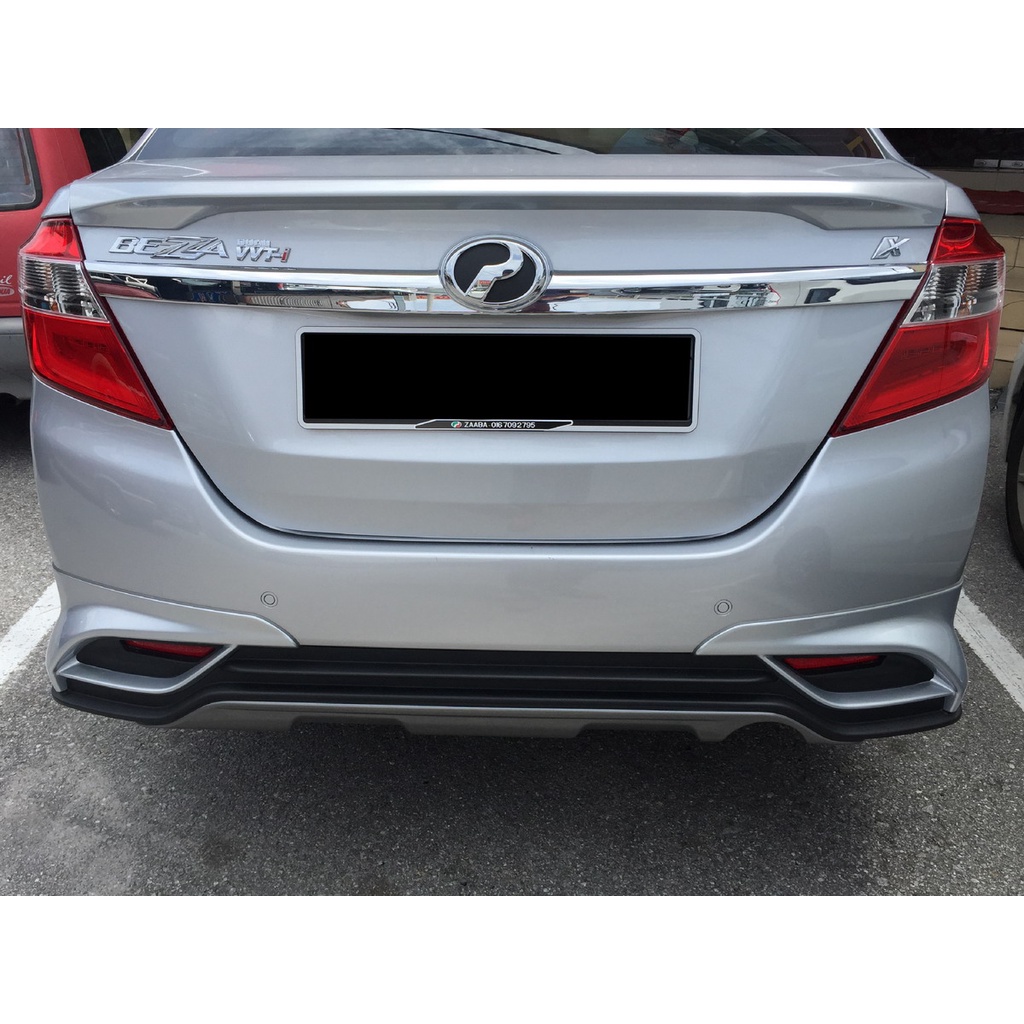 PERODUA BEZZA 2016 - 2018 REAR DIFFUSER - ADD ON GEAR UP WITH 2K COLOR ...