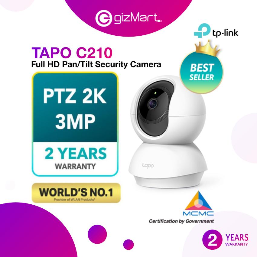 TP-Link Tapo C210 3MP 2K Super HD Pan Tilt Wireless WiFi Home Security Surveillance IP Camera ...