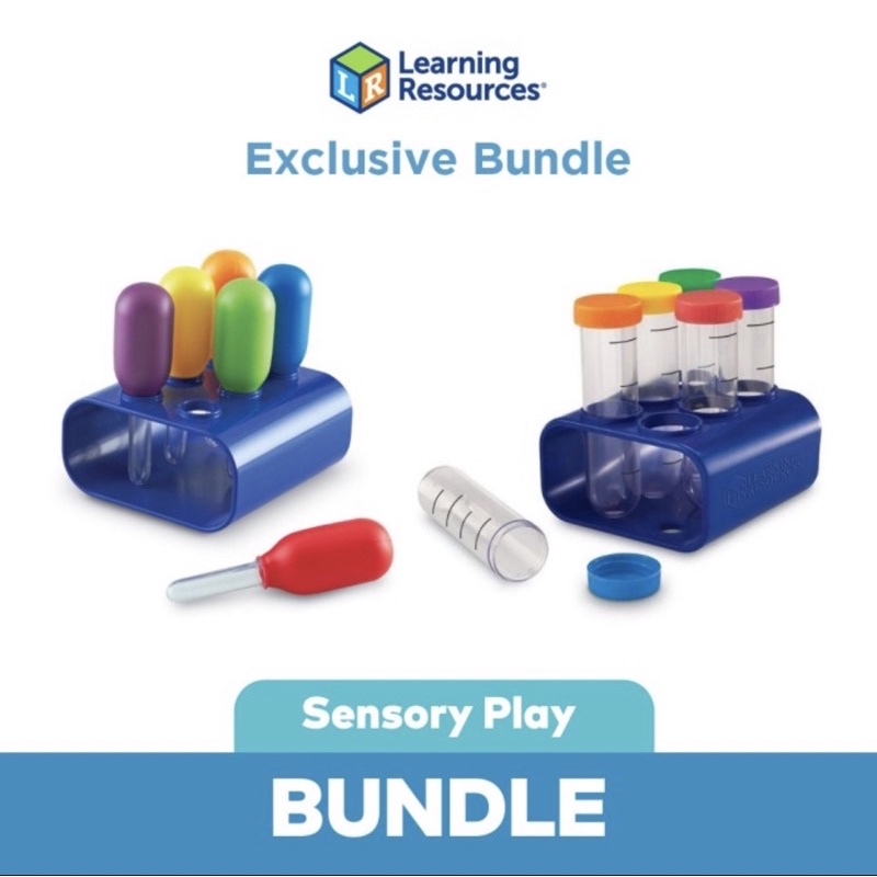 Sensory Play Bundle Jumbo Test Tubes Eyedropper Educational Sensory Toy ...