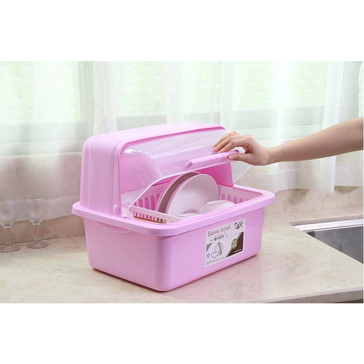 Half Clamshell Colorful Collapsible Plastic Kitchen Dish Rack Dish ...